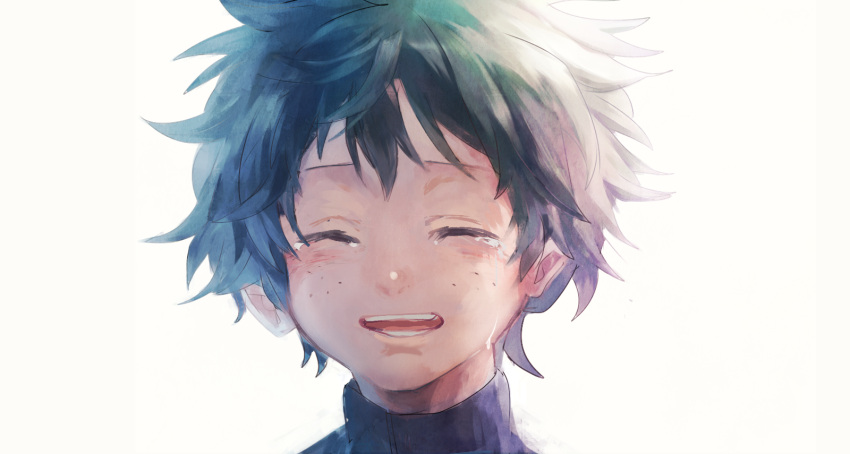 Safebooru - 1boy blush boku no hero academia closed eyes closed mouth ...