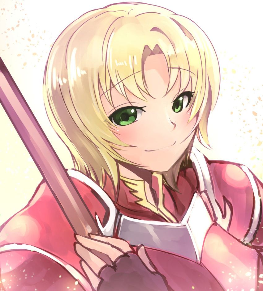 Safebooru - 1girl amelia (fire emblem) armor blonde hair brown gloves closed mouth fingerless ...