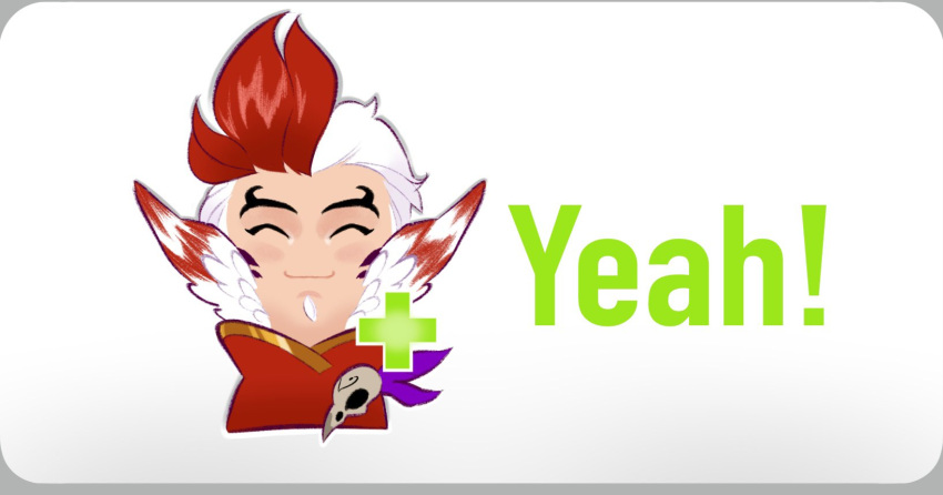 Safebooru - animal ears bird boy bird ears bird skull cloak closed eyes ...