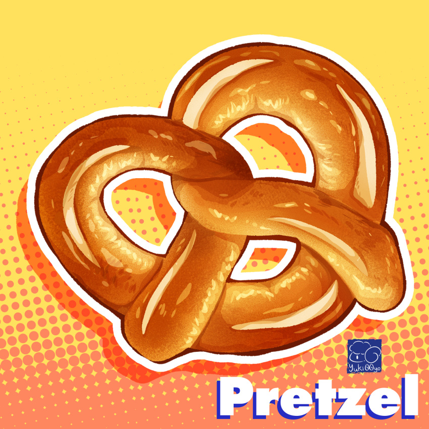 Safebooru - artist logo artist name food food focus food name highres no humans original pretzel ...