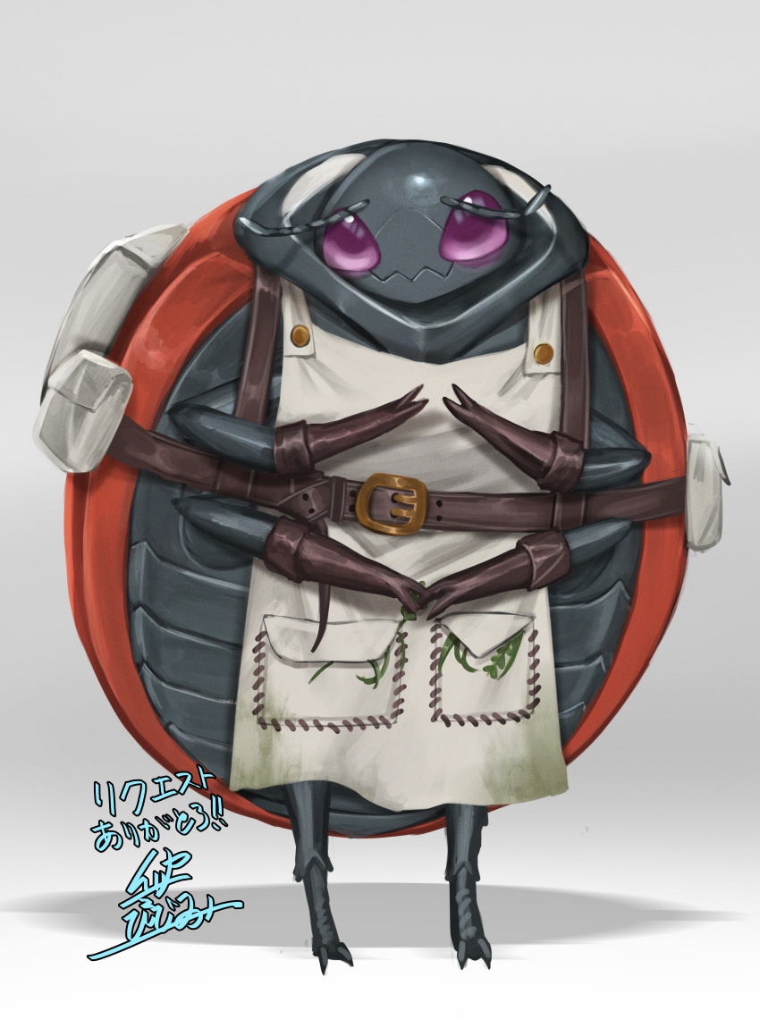 Safebooru - absurdres apron belt belt pouch bug full body highres ikasamahideo ladybug no humans ...