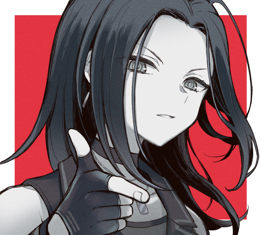 Safebooru - 1girl bad id bad twitter id bang dream! border choker earrings fingerless gloves ...