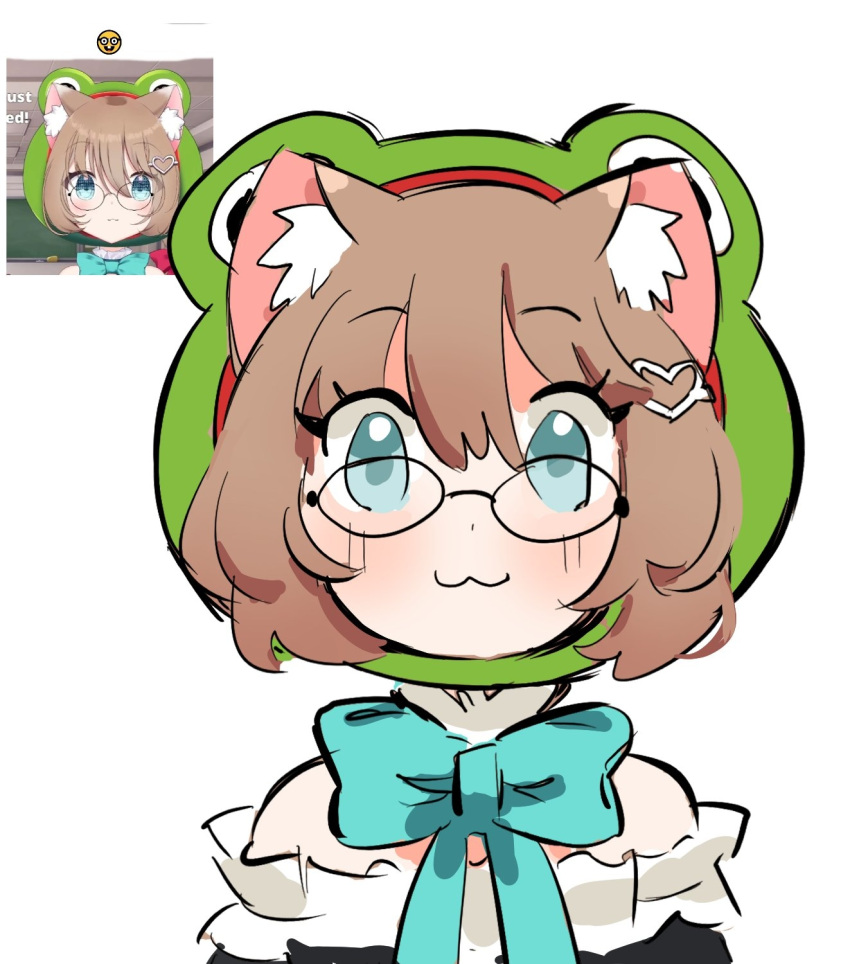 Safebooru - 1girl :3 bare shoulders blue bow blue bowtie blue eyes bow ...