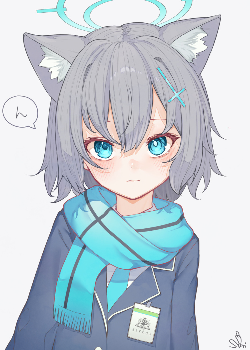 Safebooru - 1girl animal ear fluff animal ears black jacket blazer blue archive blue eyes blue ...