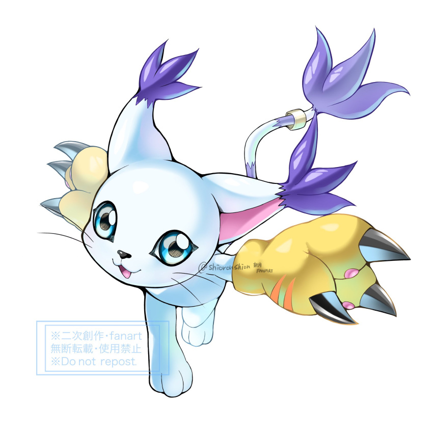 Safebooru - animal hands blue eyes body fur cat digimon digimon ...