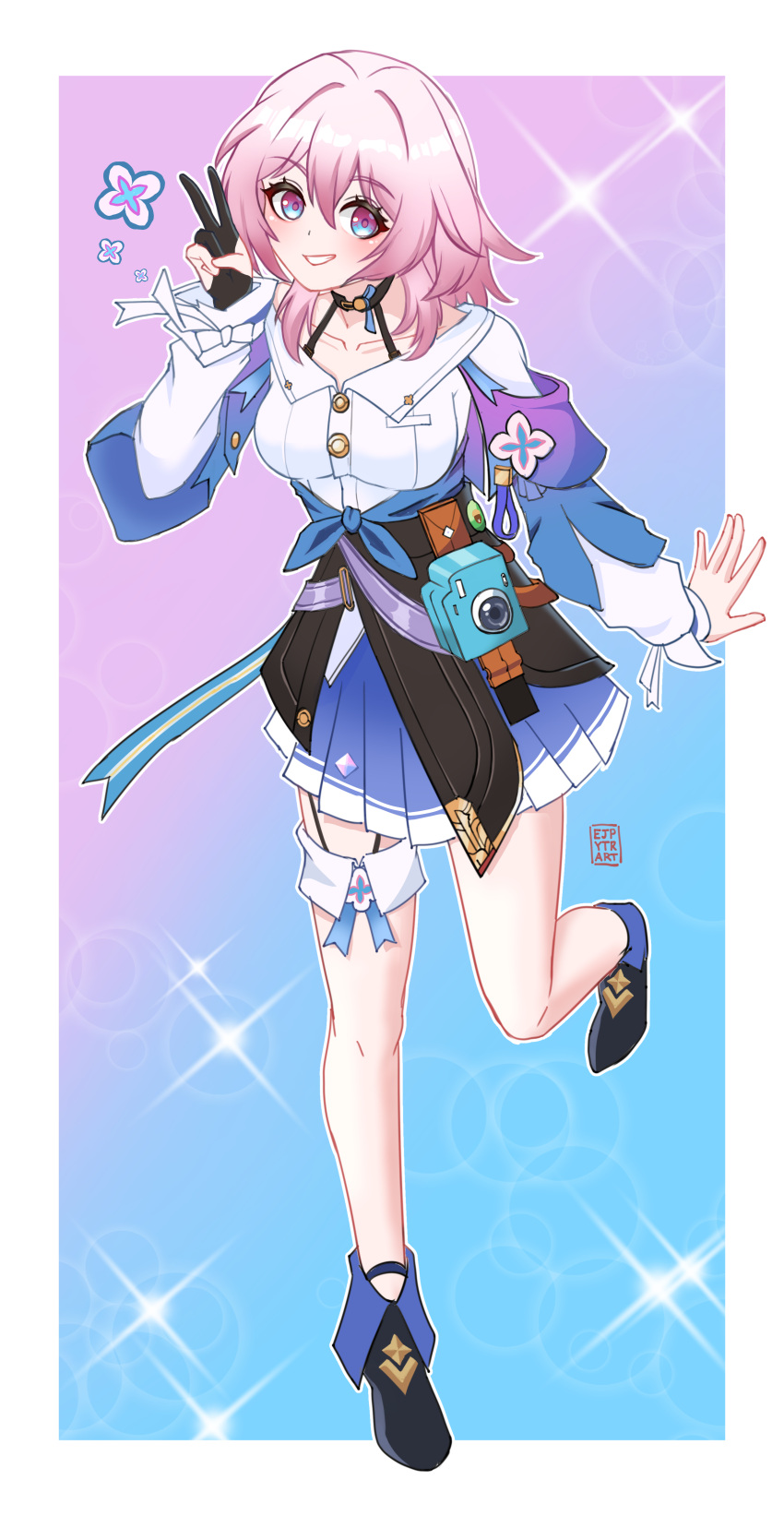 Safebooru - 1girl absurdres acorn ankle boots archery shooting glove badge black choker black ...