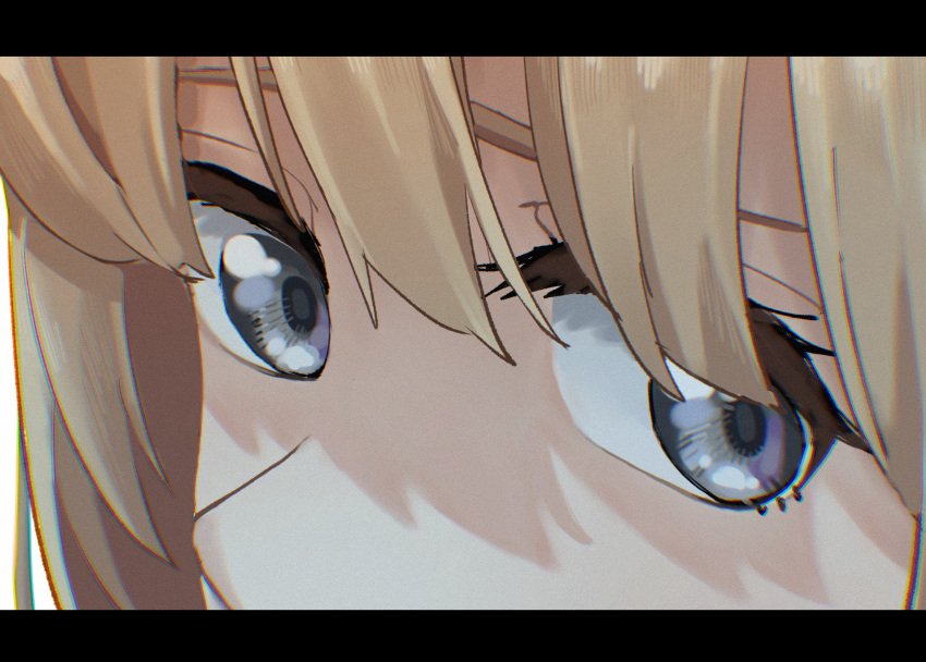 Safebooru - 1girl absurdres chromatic aberration close-up commentary eye focus eyelashes fafayu ...