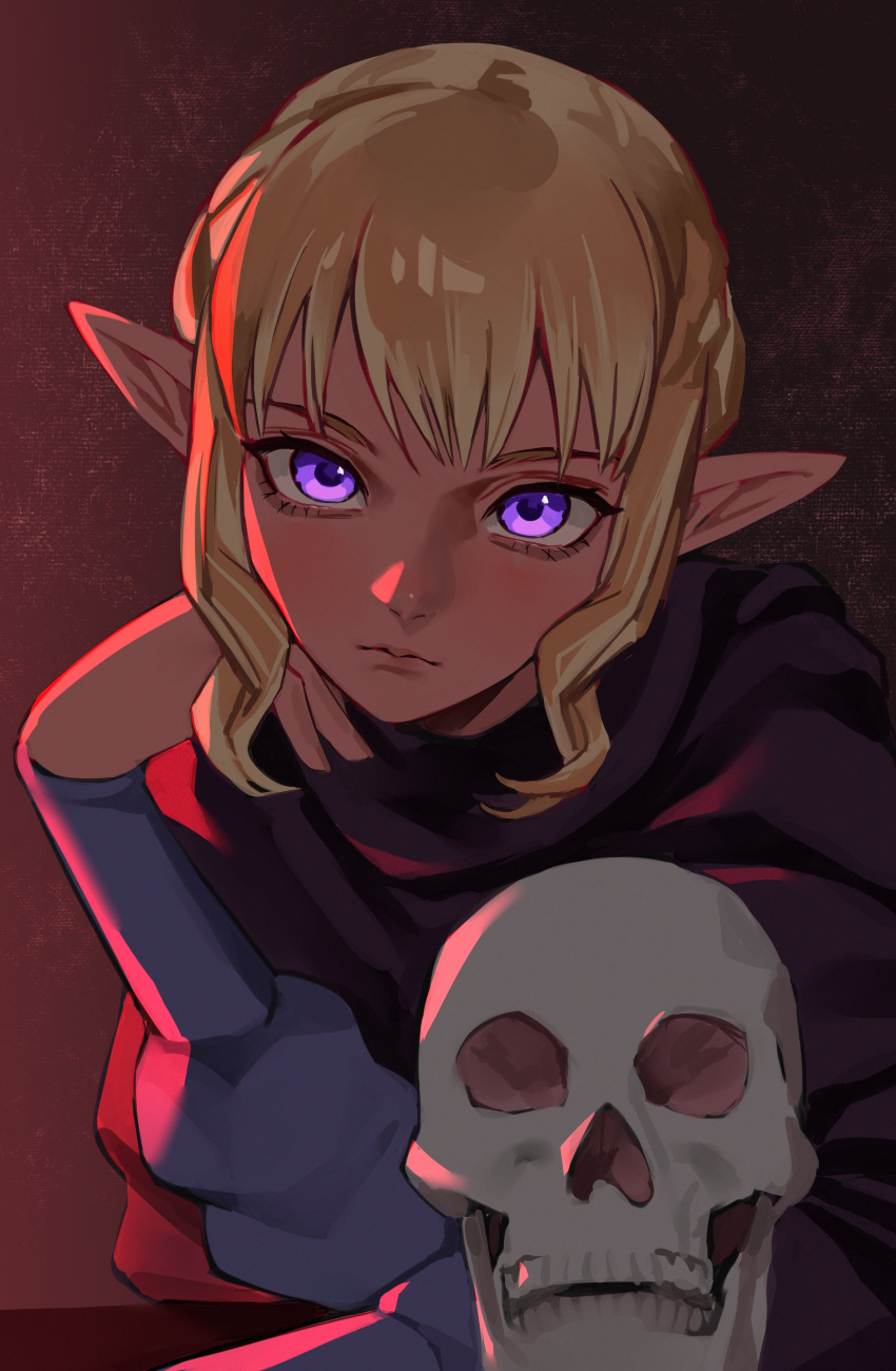 Safebooru - 1boy absurdres androgynous blonde hair dark-skinned male dark elf dark skin dungeon ...