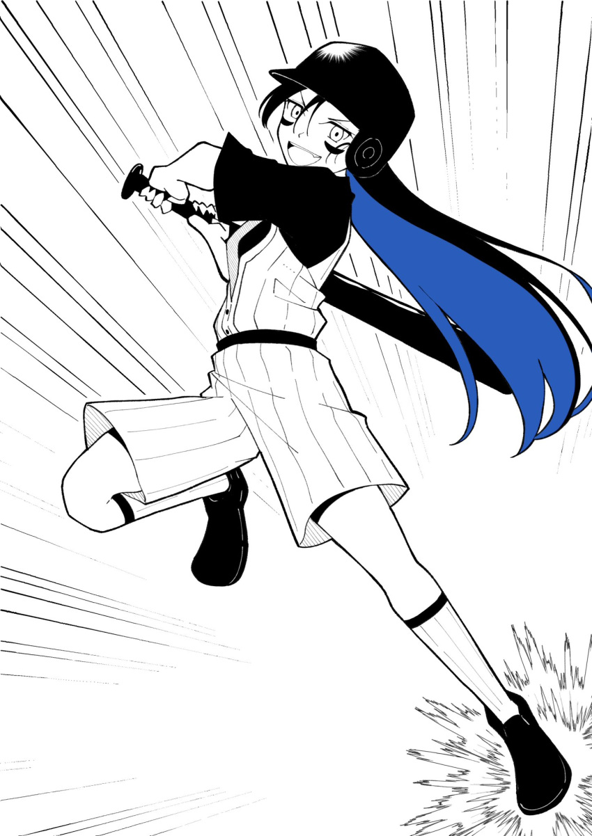 Safebooru - 1girl ado (utaite) baseball bat baseball cap baseball ...