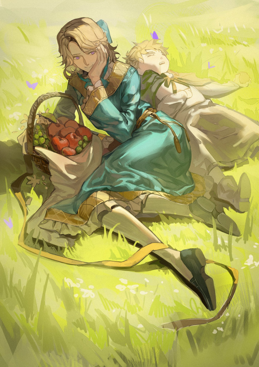 Safebooru - 2boys aged down androgynous apple axis powers hetalia black ...