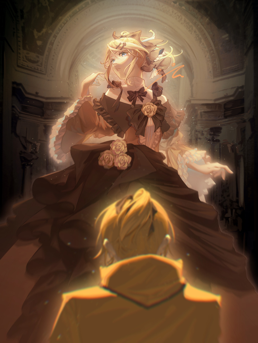 Safebooru - 1boy 1girl aku no meshitsukai (vocaloid) aku no musume ...