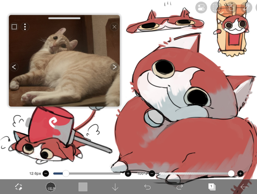 Safebooru - animal focus bell ca10po4oh2 cat character request check medium food wrapper hammer ...