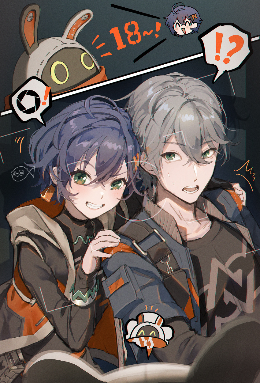 Safebooru - 1boy 1girl absurdres ahoge bangboo (zenless zone zero) belle (zenless zone zero ...