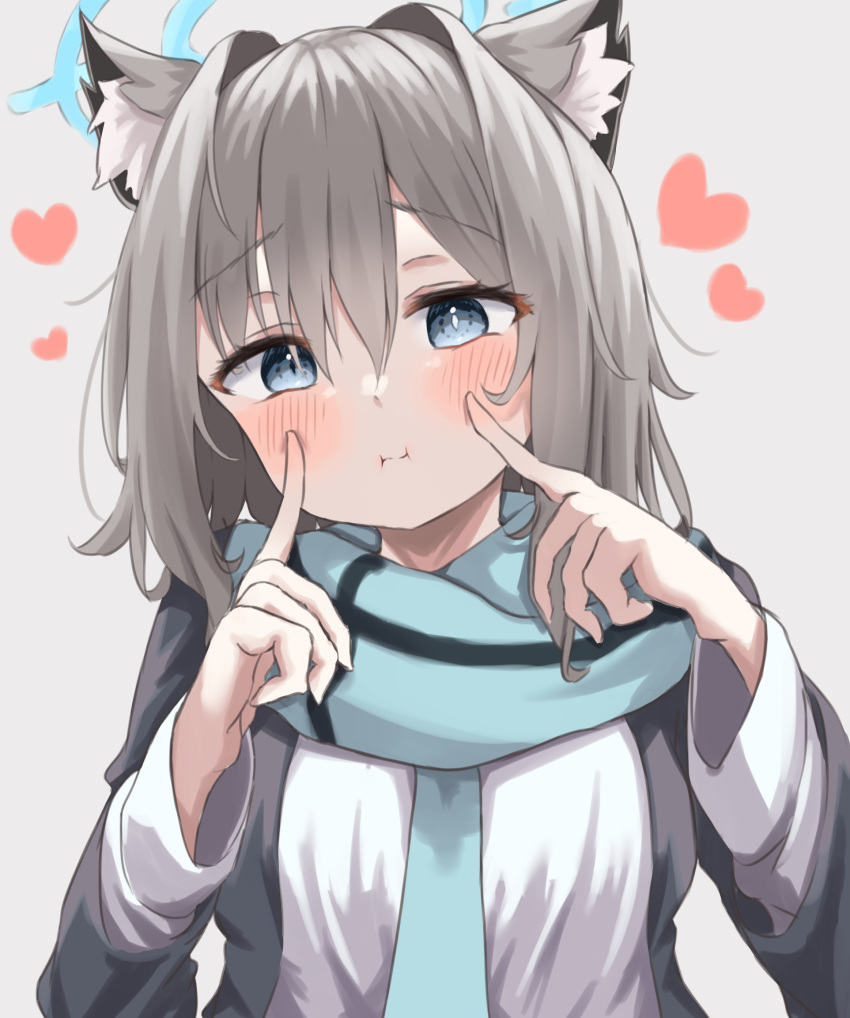 Safebooru - 1girl absurdres animal ear fluff animal ears black jacket blazer blue archive blue ...