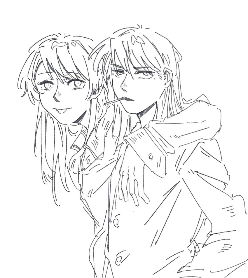 Safebooru - 2girls arm around neck bang dream! bang dream! it's mygo!!!!! chihaya anon chinese ...