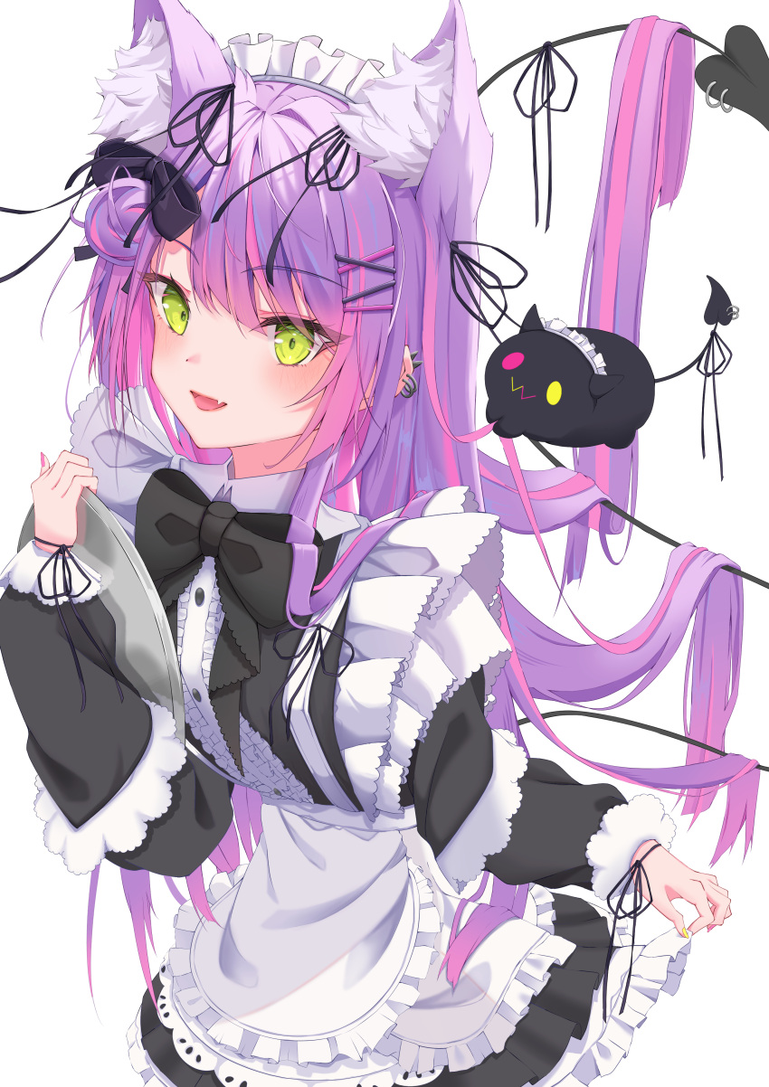 Safebooru - 1girl absurdres animal ears apron barbell piercing bibi ...