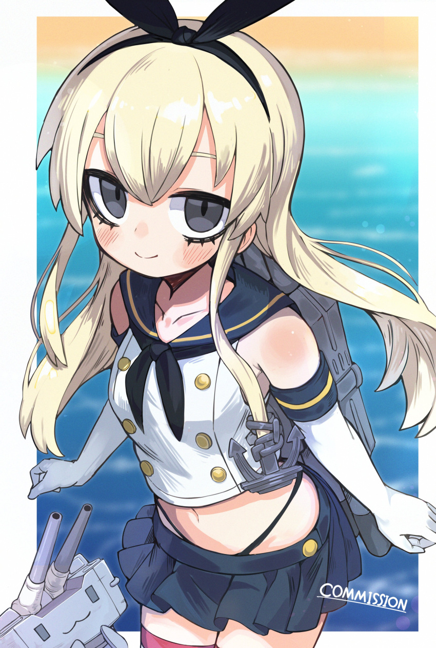 Safebooru - 1girl absurdres black eyes blonde hair breasts buttons commission double-breasted ...