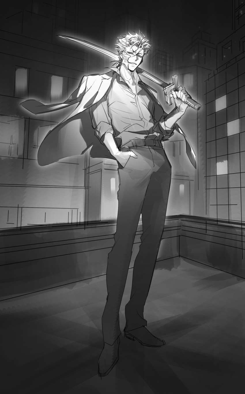 Safebooru - 1boy absurdres alternate costume arrancar belt bleach ...