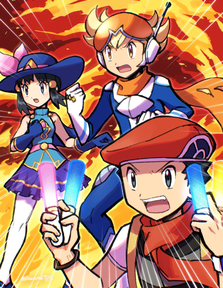 Safebooru - 1girl 2boys barry (pokemon) barry (special costume ...