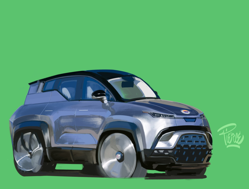 Safebooru - alt text artist name car english commentary fisker ocean ...