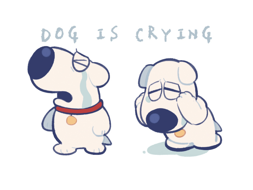 Safebooru - 1boy animal collar brian griffin collar crying dog english ...