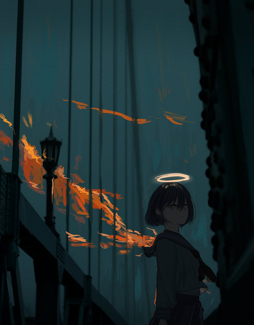 Safebooru - 1girl banakotakemaru black hair commentary request ...