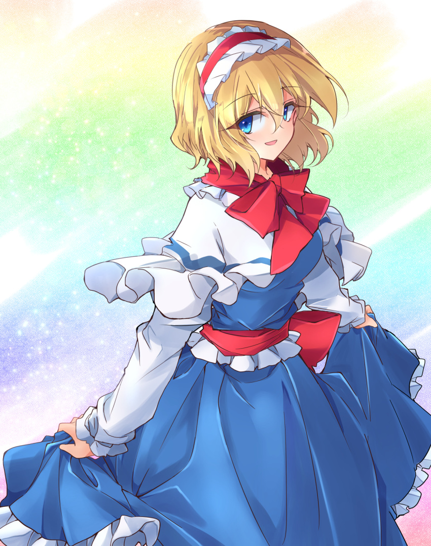 Safebooru - 1girl alice margatroid blonde hair blue dress blue eyes ...