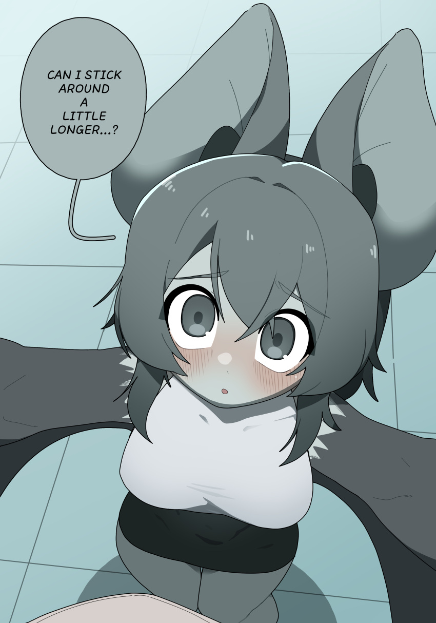 Safebooru - 1girl absurdres animal ears bare shoulders bat ears bat girl bat girl (gomulgong ...