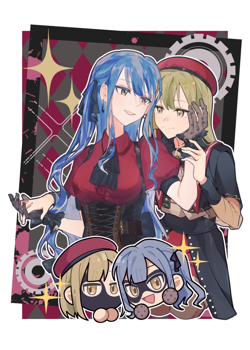 Safebooru - 2girls ascot bang dream! bang dream! it's mygo!!!!! black ascot black capelet black ...