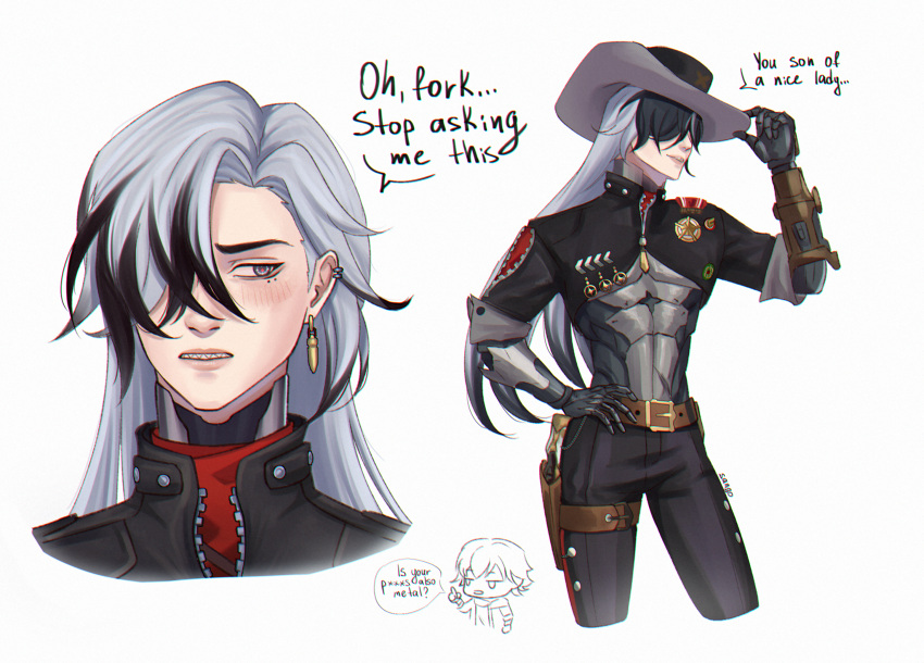 Safebooru 1boy Boothill Honkai Star Rail Cowboy Cyborg English 7556