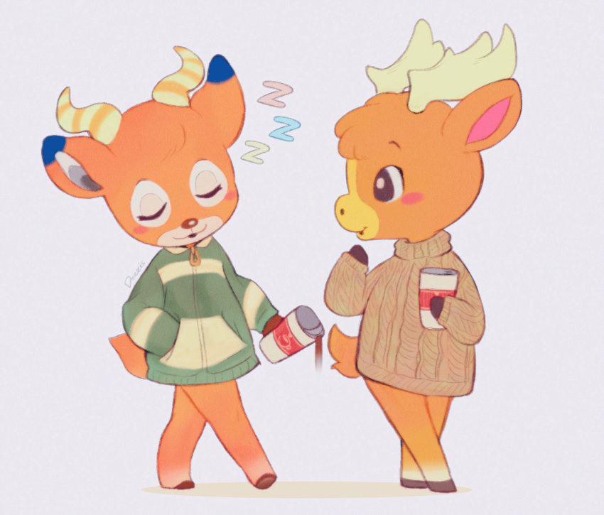 Safebooru - 2boys animal crossing animal ears antelope ears antelope ...