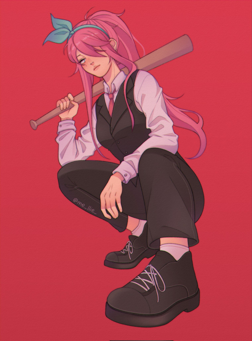 Safebooru - 1girl alternate costume alternate hairstyle aubrey (faraway) (omori) aubrey (omori ...