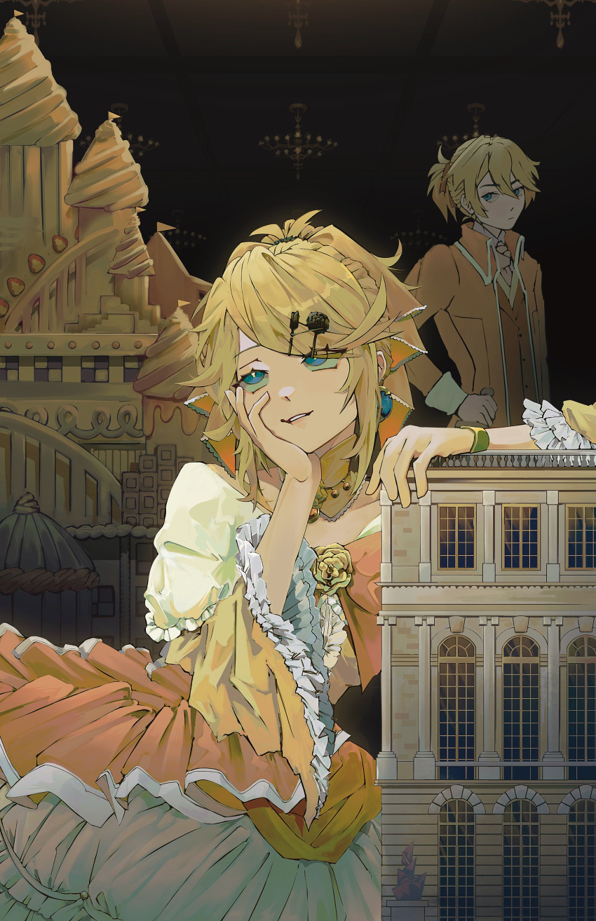 Safebooru - 1boy 1girl absurdres aku no meshitsukai (vocaloid) aku no musume (vocaloid) allen ...