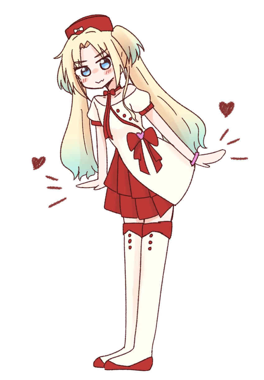 Safebooru - 1girl :3 amado (amaddo club) blonde hair blue eyes blue ...