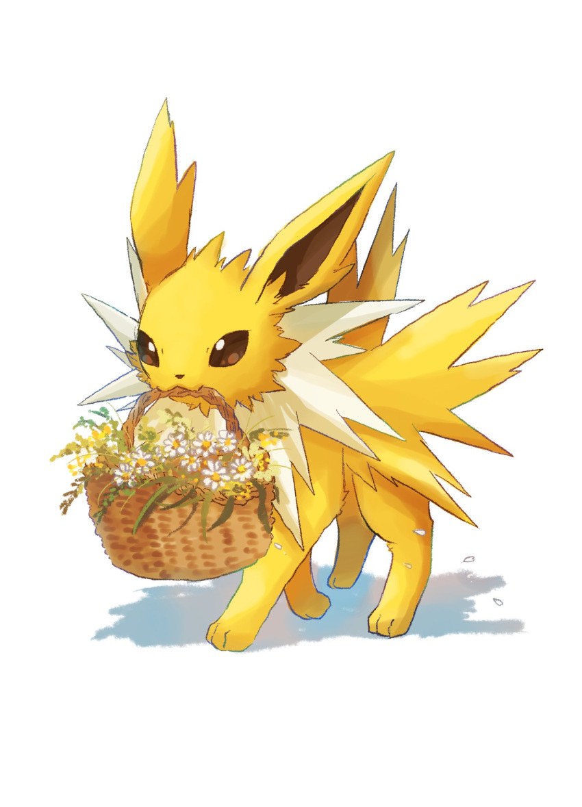 Safebooru - animal animal focus brown eyes flower flower basket full ...