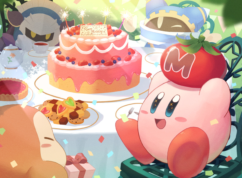 Safebooru - 2boys 2others absurdres birthday cake birthday party cake ...