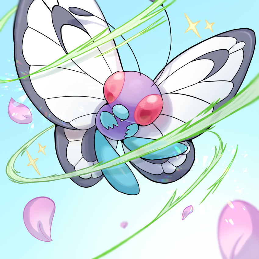 Safebooru - animal focus butterfree commentary request day falling ...