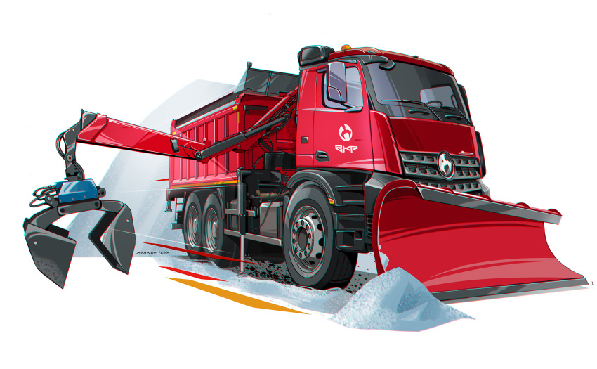 Safebooru - artist name avakov claws dump truck highres motion blur ...