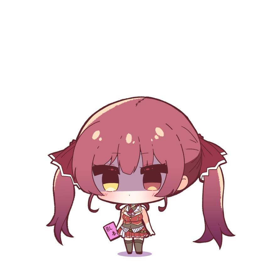 Safebooru - 1girl bare arms bare shoulders black thighhighs chibi chibi ...