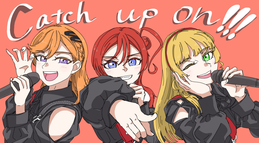 Safebooru - 3girls absurdres black ribbon blonde hair blue eyes blunt ...