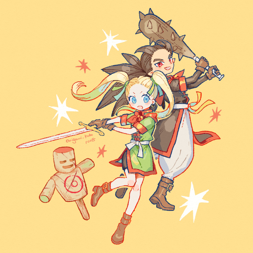 Safebooru - 1boy 1girl alternate costume artist name black shorts ...