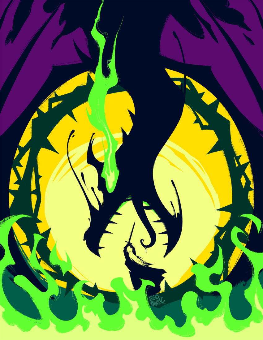 Safebooru - 1other character request dragon egophiliac fire green fire ...