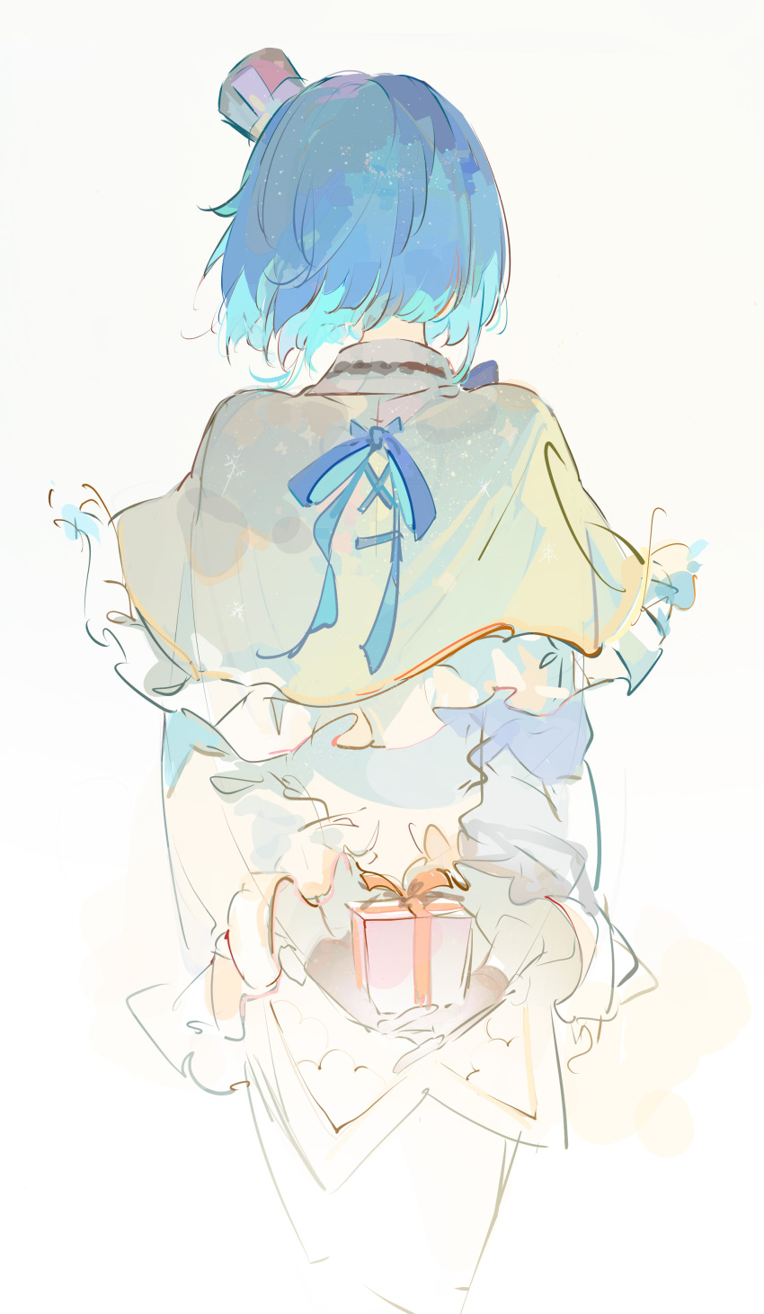 Safebooru - 1boy absurdres arms behind back box capelet cowboy shot cropped legs ensemble stars ...