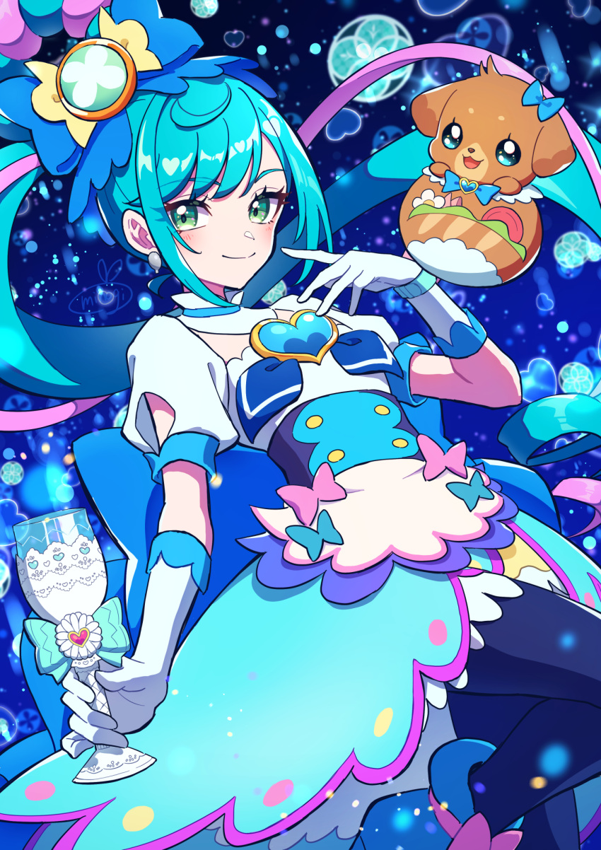 Safebooru - 1girl back bow blue bow blue dress blue eyes blue hair blue ...