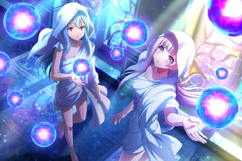 Safebooru - d4dj dress grey eyes izumo saki long hair silver hair smile | 4935006