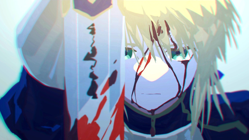 Safebooru - amemasu79 artoria pendragon (fate) blonde hair blood blood ...