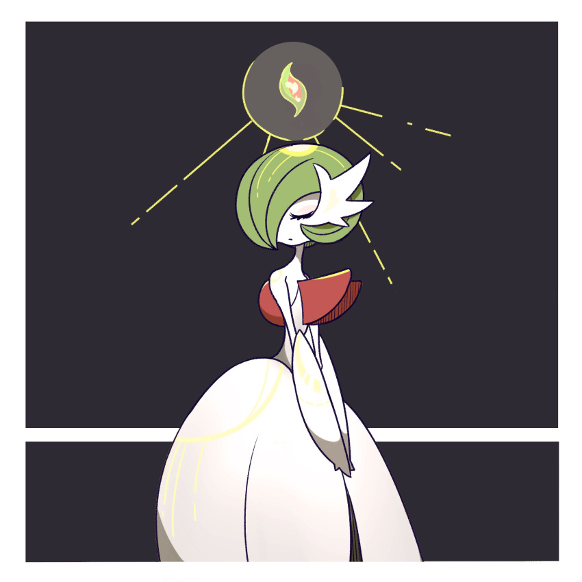 Safebooru - 1other black background border closed eyes closed mouth ...