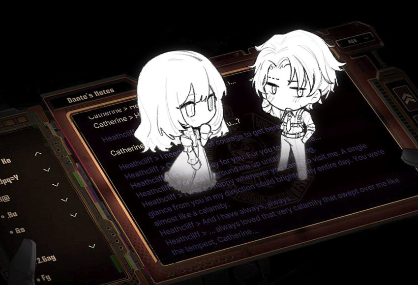 Safebooru - 1boy 1girl 1other black gloves blush catherine (project ...