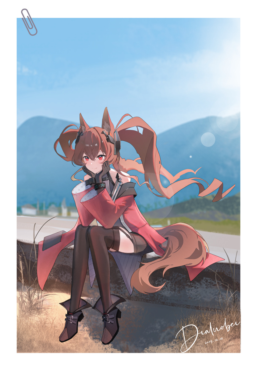 Safebooru - 1girl absurdres angelina (arknights) angelina (endfield) (arknights) animal ear ...