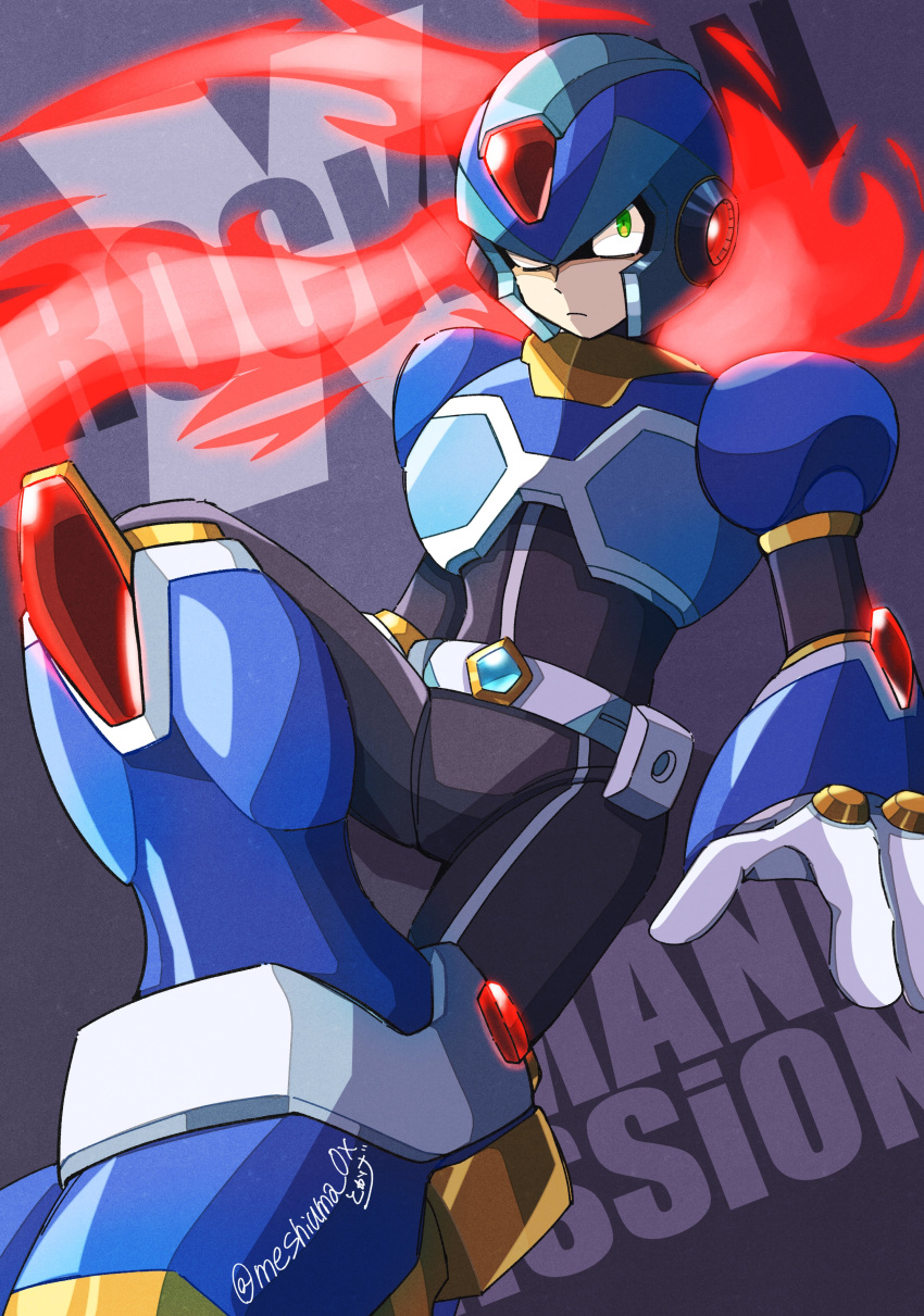 Safebooru - 1boy absurdres armor blue armor blue helmet copyright name ...